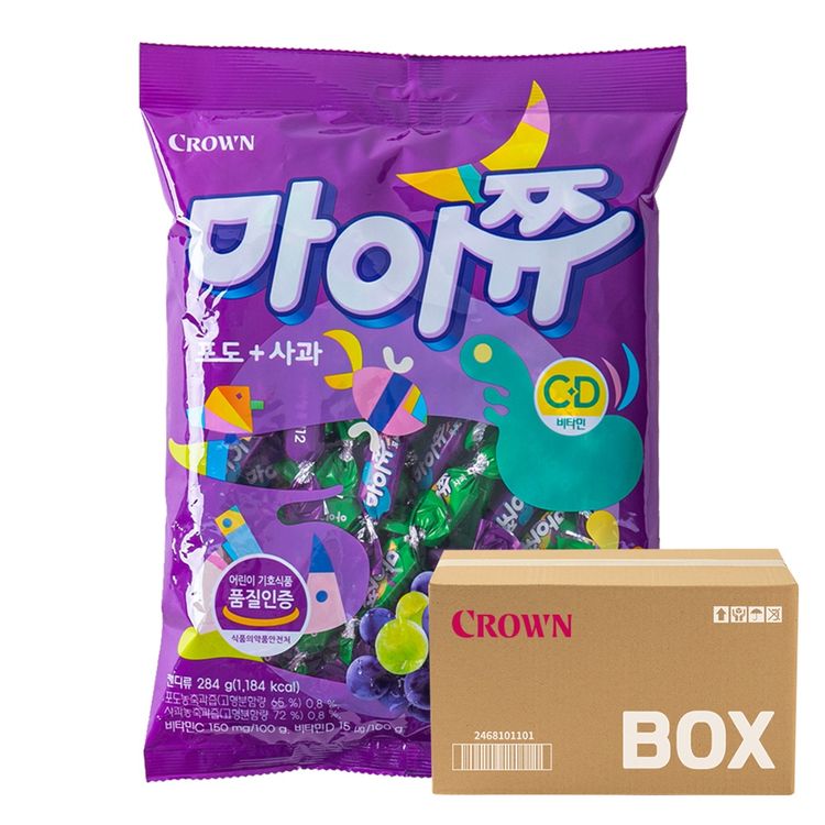크라운 마이쮸 포도 사과 284g 10입 홈플러스 택배배송