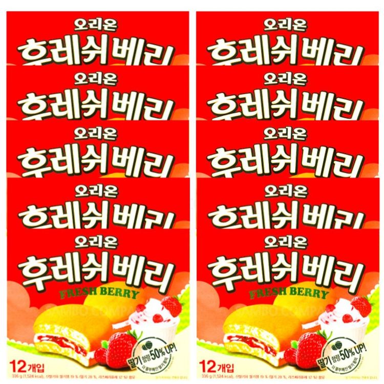 오리온 후레쉬베리 딸기 336g 10개 홈플러스 택배배송