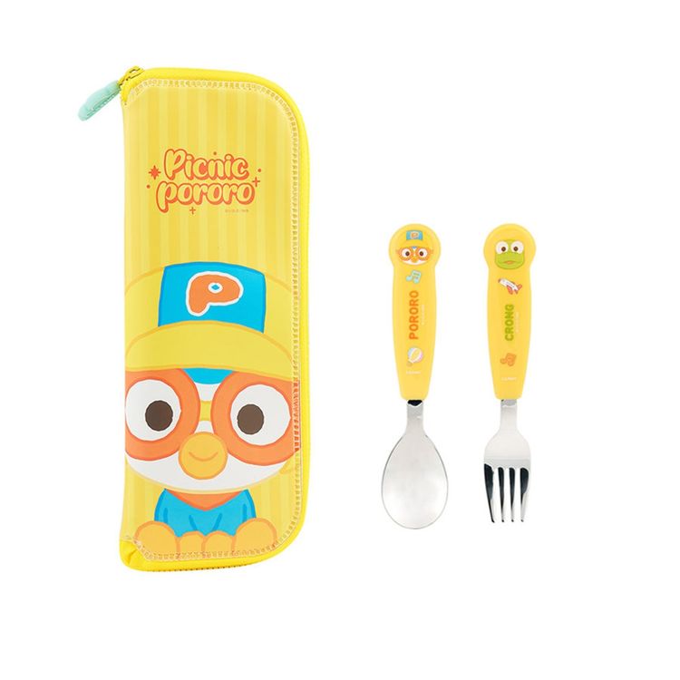 뽀로로 입체편한 스푼포크 안전지퍼수저집 케이스세트 홈플러스