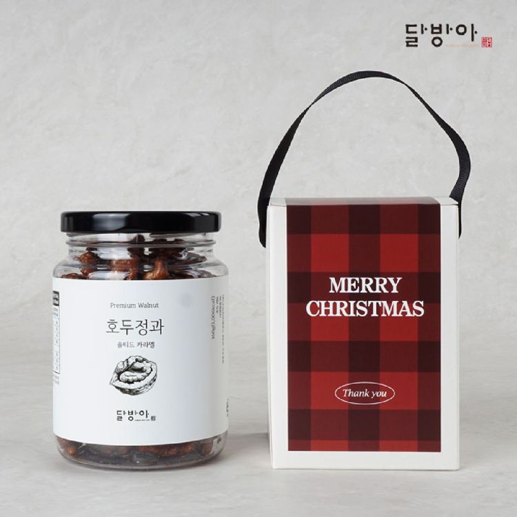 연말 크리스마스 선물 달방아 수제 호두정과 솔티드카라멜 160g레드체크 홈플러스 택배배송