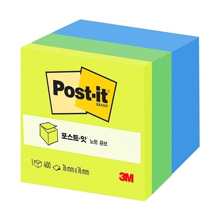 3m 실용적인 N7105b8f0da 포스트잇 노트 큐브 2054 Pp 76x76400매 홈플러스 택배배송