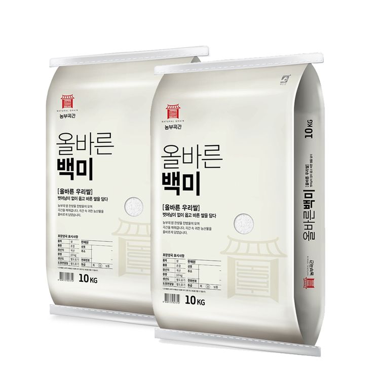 올바른 백미 20kg 2022년산 햅쌀 상등급 박스포장 홈플러스 택배배송