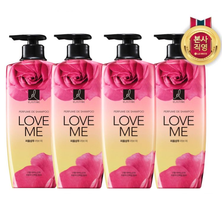 Lg생활건강 엘라스틴 퍼퓸 러브미 샴푸 600ml X 4개 홈플러스 택배배송