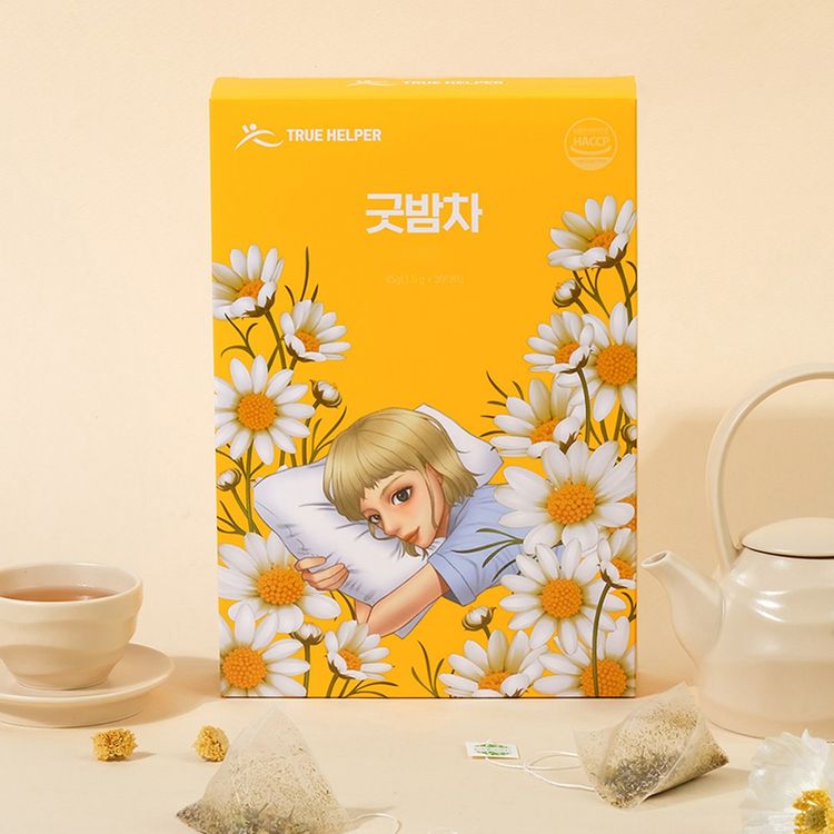 트루헬퍼 굿밤차 티백 15g X 30t X 1개 감태캐모마일루이보스라벤더 홈플러스 택배배송
