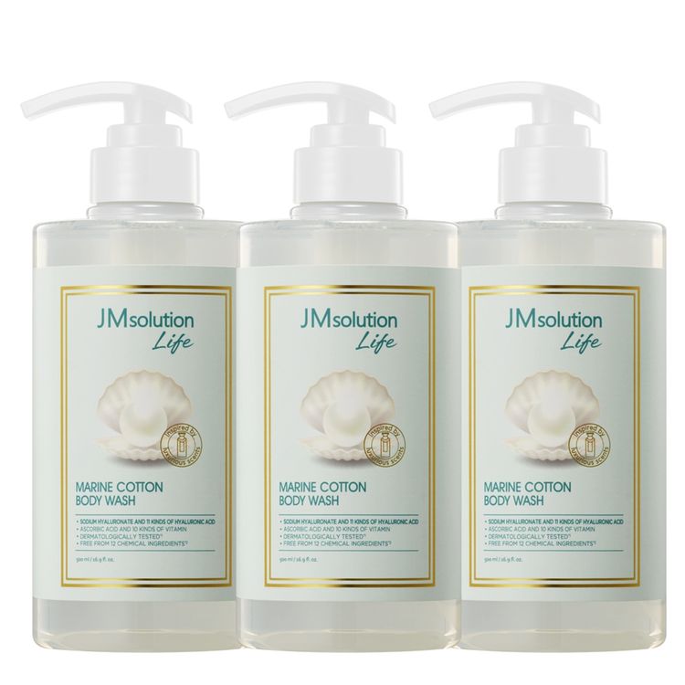 제이엠솔루션라이프 마린 코튼 퍼퓸 바디워시 500ml 3개 홈플러스 택배배송