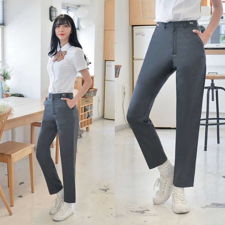 빅사이즈 하복 허리조절 진그레이 바지 여자 Ss~6xl 홈플러스 택배배송