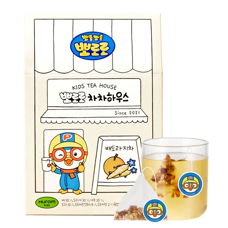 휴롬키즈 뽀로로 차차하우스 배도라지차 15t 225g 홈플러스 택배배송