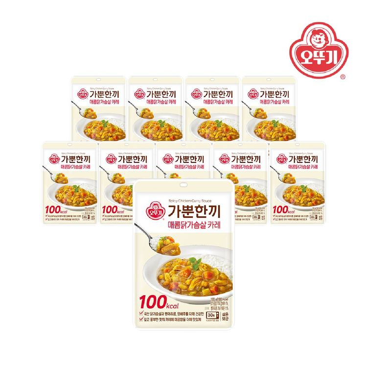 오뚜기 가뿐한끼 매콤닭가슴살카레 130g X 10개 홈플러스 택배배송