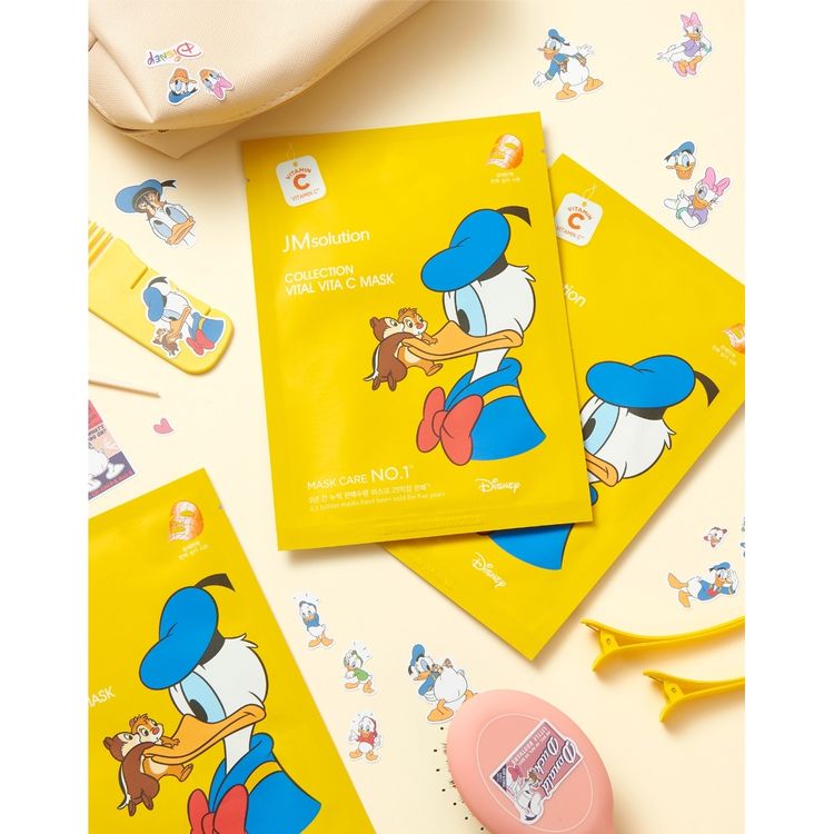 제이엠솔루션 디즈니 컬렉션 바이탈 비타 씨 마스크 30ml X 10매입 랜덤 스티커 홈플러스 택배배송