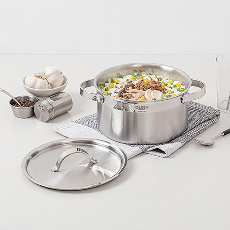 통5중 인덕션겸용 스텐냄비 양수20cm 찌개 국 탕냄비 홈플러스 택배배송