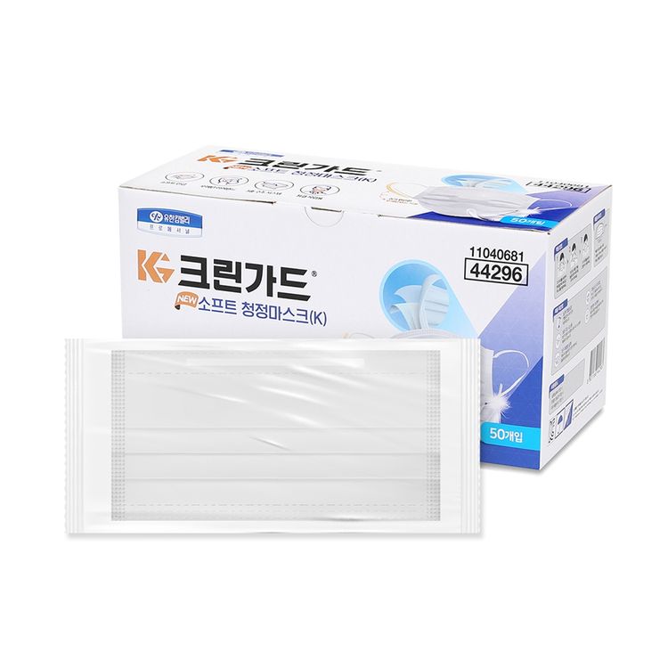 유한킴벌리 뉴소프트 청정마스크 개별포장 50매 44296 홈플러스 택배배송