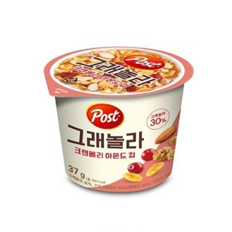 포스트 그래놀라 크랜베리 아몬드 컵 37gx6개 반박스 그래놀라씨리얼컵 그래놀라컵 포스트그 홈플러스 택배배송