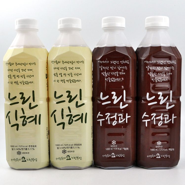 Costco 서정쿠킹 느린 식혜 1000ml X 2병 수정과 1000ml X 2병 홈플러스 택배배송