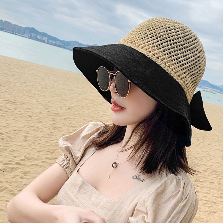 러블리 햇빛 차단 해변 여름 벙거지 모자 버킷햇 블랙 홈플러스 택배배송