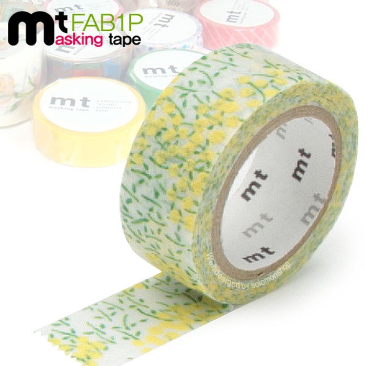 마스킹테이프 패브fab1pfl1p03 유채꽃칼라테이프데코테이프디자인마스킹테이프종이 홈플러스 택배배송