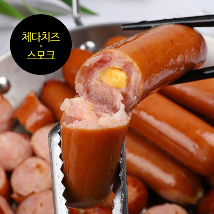 장순필 육즙가득 체다치즈 소시지 350g 5팩치즈소세지국내산돈육 홈플러스 택배배송