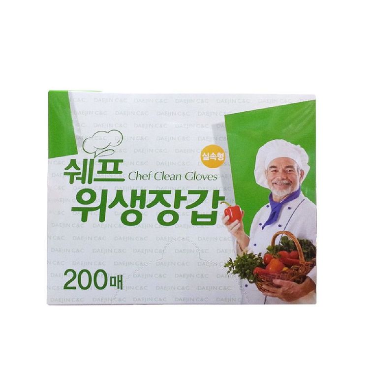 쉐프 위생장갑 200매 주방 일회용 위생 비닐 홈플러스 택배배송