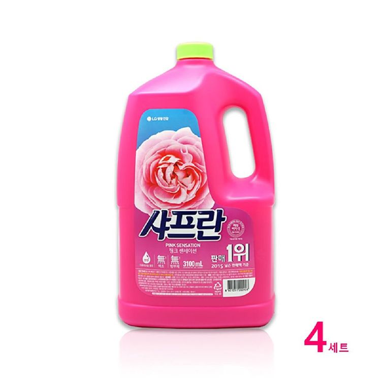 샤프란 섬유유연제 3100ml 4개입 핑크센세이션 향기 홈플러스 판매자택배