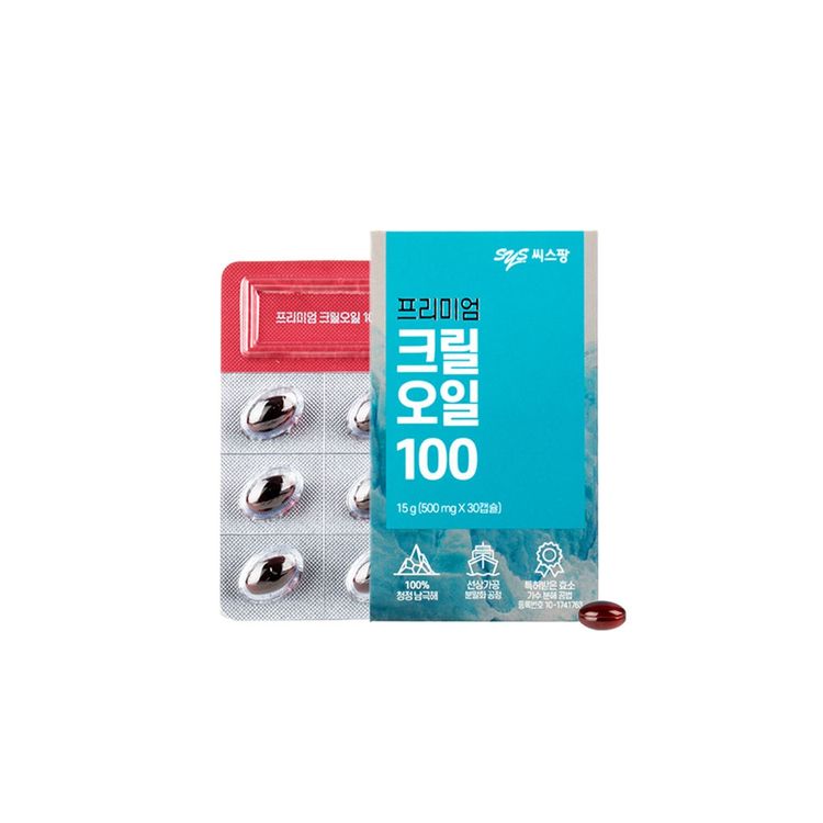 씨스팡 프리미엄 크릴오일 100 1개월분 500mg X30캡슐 1박스 홈플러스 택배배송