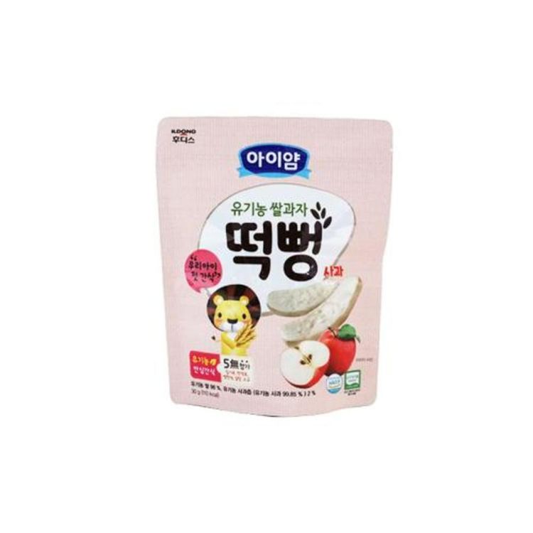 일동후디스 아이얌 유기농 쌀과자 사과떡뻥 30g 홈플러스