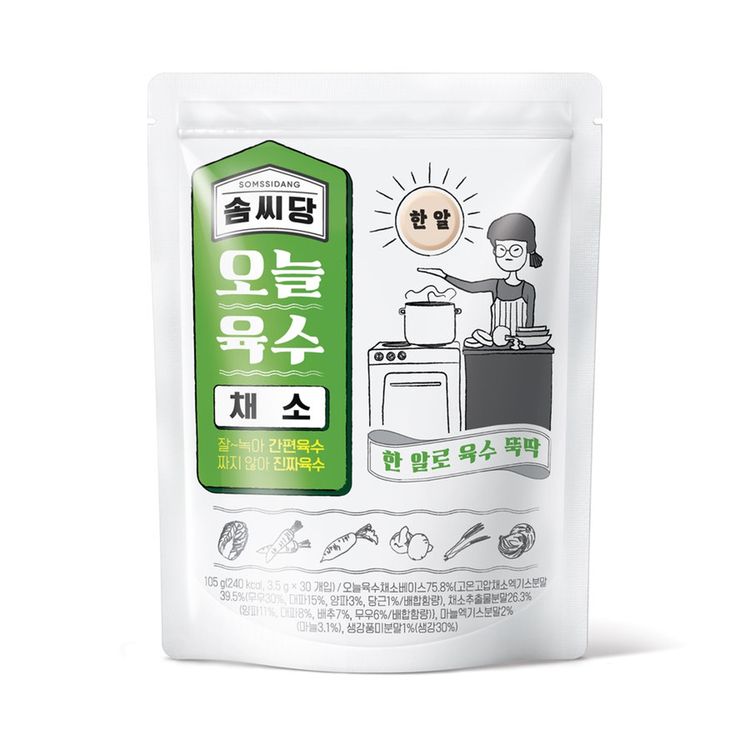솜씨당 오늘육수채소 105g35gx30개입 홈플러스