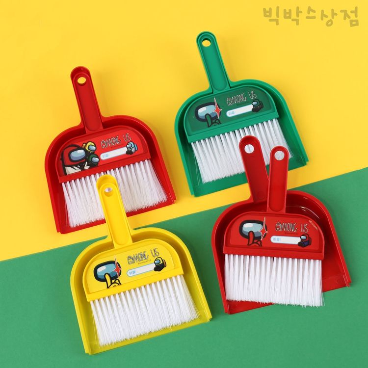 빅박스상점 어몽어스 청소도구세트 1개 랜덤 어린이빗자루세트 미니빗자루 쓰레받기 청소습관 책 홈플러스 택배배송