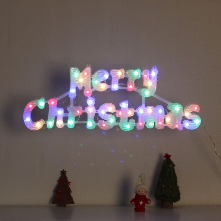 메리크리스마스 글자 전구 칼라 49cm Led 문자조명 홈플러스 택배배송