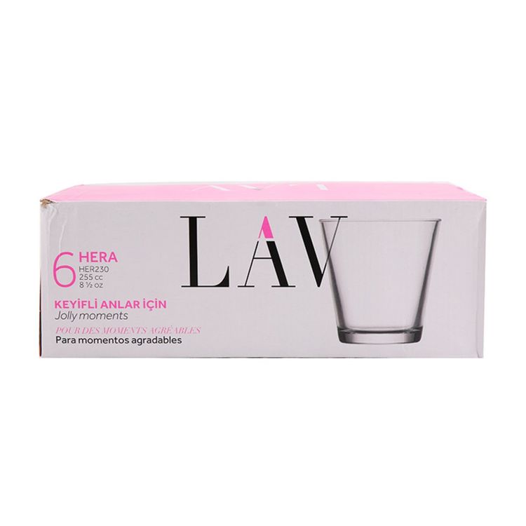 직수입 LAV 와이드 유리컵 6P세트 255ML | 홈플러스