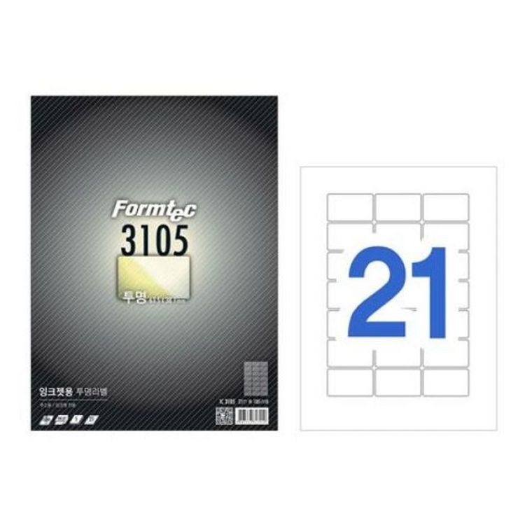 폼텍잉크젯투명라벨ic 31055매 홈플러스 택배배송