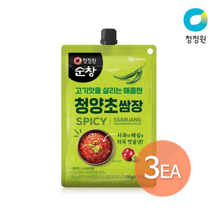 청정원 청양초쌈장 190g x 3개 | 홈플러스 택배배송