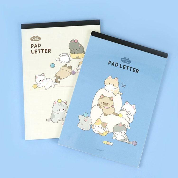 편지지패드 뜯어쓰는 패드편지지 고양이 랜덤 3p 감사 마음 편지 홈플러스 택배배송