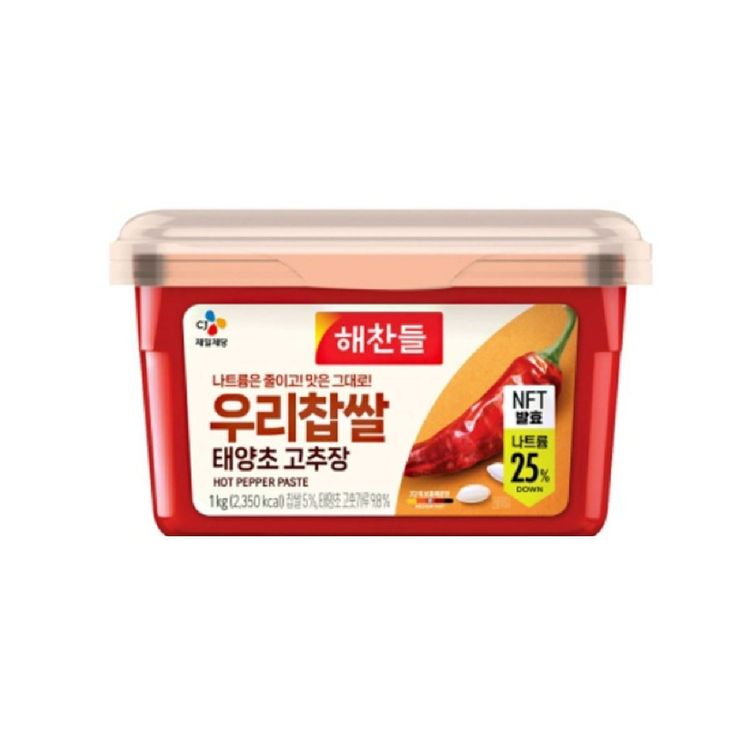 해찬들 나트륨줄인 우리찹쌀 태양초고추장 1kg 3개 홈플러스 택배배송