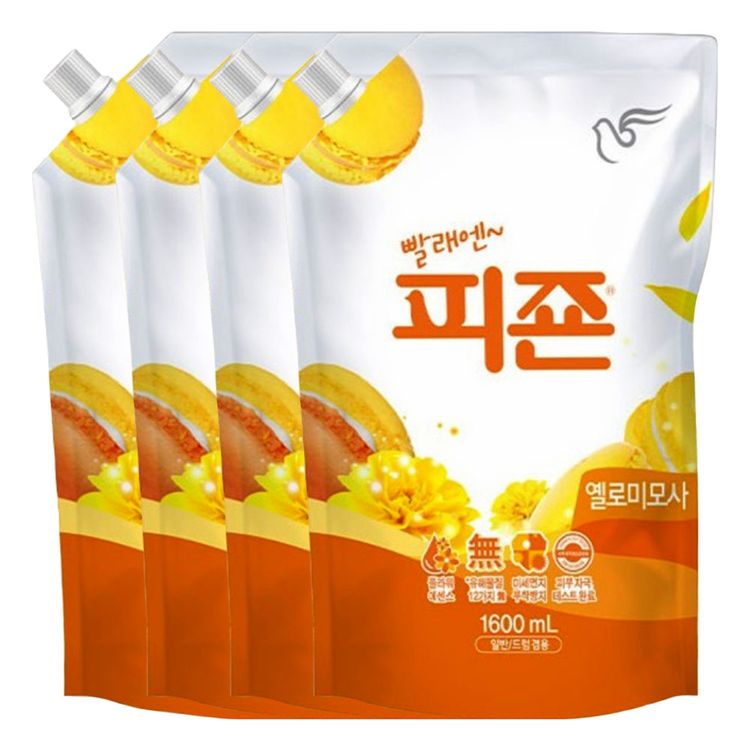 피죤 섬유유연제 옐로미모사 1600ml X 4개 홈플러스 택배배송
