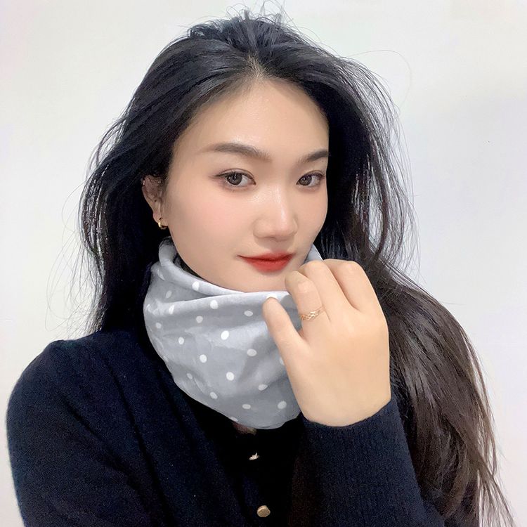 벨벳 도트 보온 넥워머 겨울 방한 목토시 그레이 홈플러스 택배배송