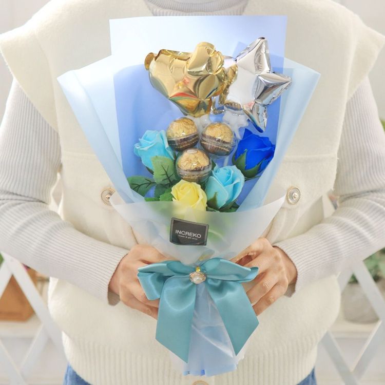 끌레르 페레로로쉐 꽃다발 블루 초콜릿 사탕 선물 홈플러스 택배배송
