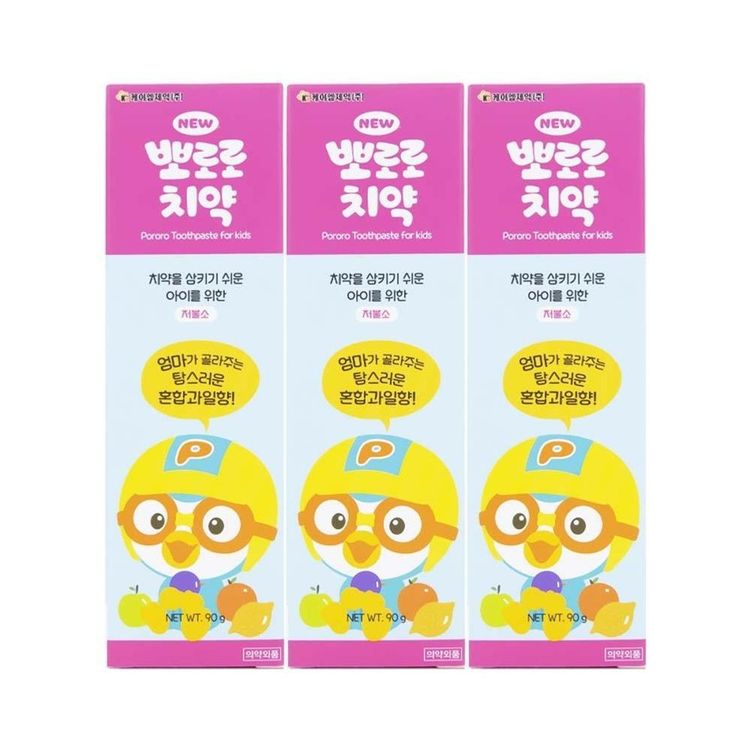 뉴 뽀로로 치약 혼합 과일향 90g 3개입 홈플러스 택배배송