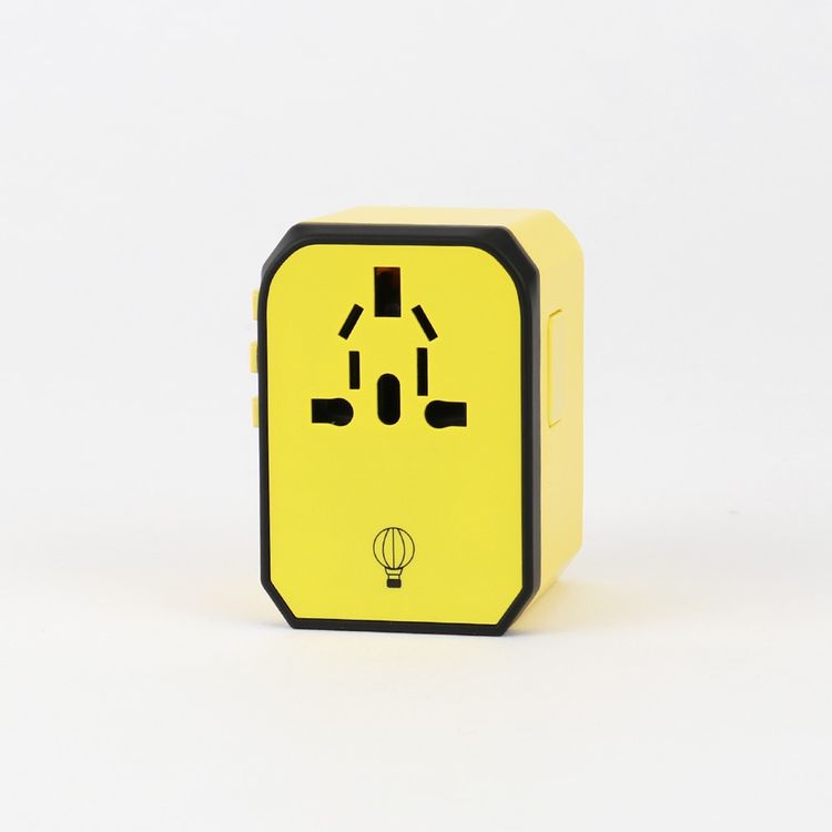 해외여행용 멀티 어댑터 5포트 플러그 Usb C타입 옐로우 홈플러스 택배배송