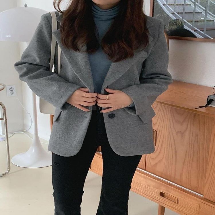 여자 수트핏 테일러드 블레이져 보이핏 울원단 자켓 홈플러스 택배배송