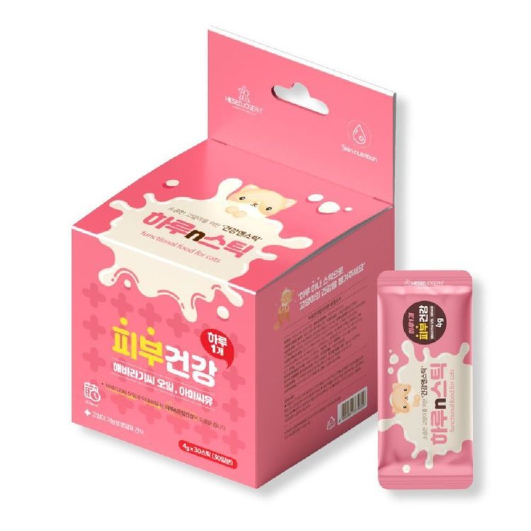 하루n스틱 피부 건강 고양이 영양제 1박스30일분 홈플러스 택배배송