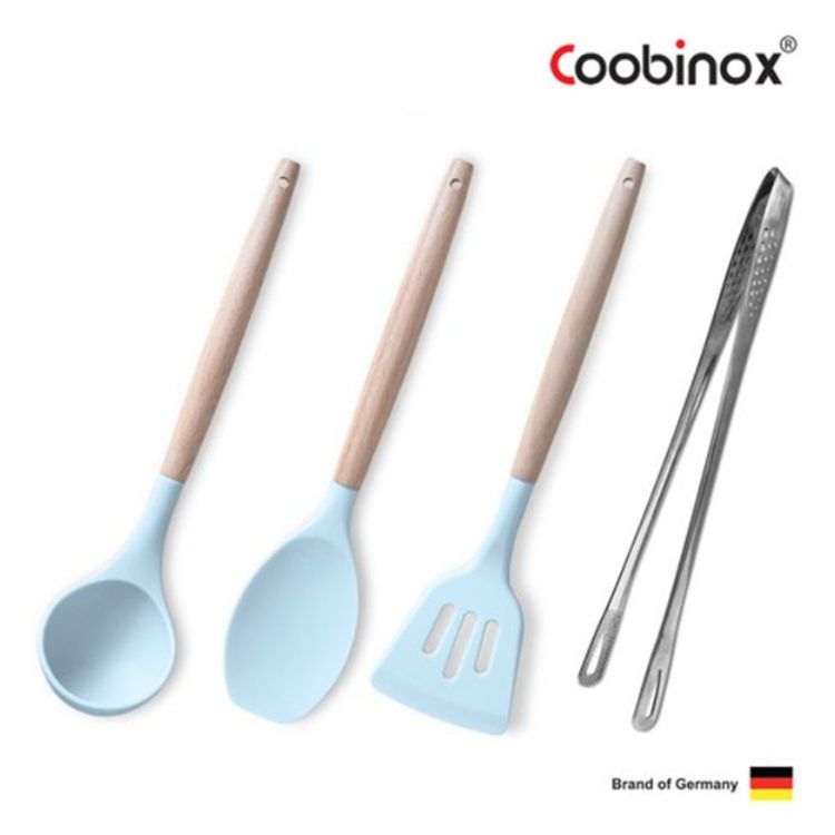 Coobinox 쿠비녹스 실리콘 조리도구 4종 세트 국자 볶음주걱 뒤집게 요리핀 홈플러스 택배배송