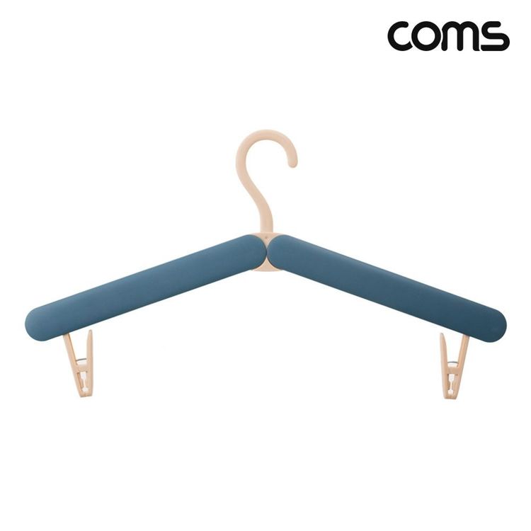 Coms N3011b272ee 휴대용 접이식 옷걸이 블루 여행용 폴딩 홈플러스 택배배송