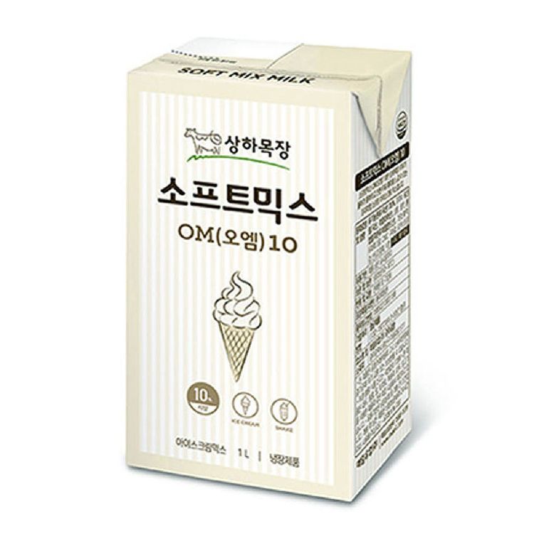 매일 상하목장 소프트믹스 Om10 1l 상하목장 아이스크림 믹스 상하목장 우유 아이스크림 홈플러스 택배배송