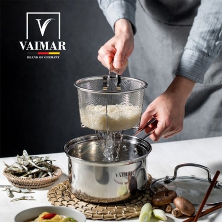Vaimar 바이마르 블랜취 히든쉐프 Ih 국수냄비 18cm 3종세트냄비채망뚜껑 홈플러스 판매자택배