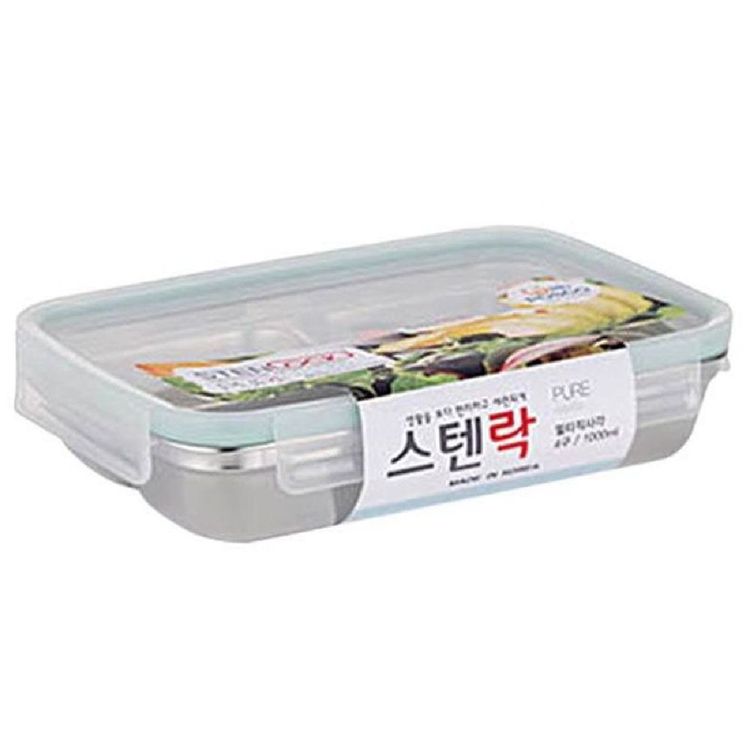 스텐락 멀티 4구찬합 11l 퓨어 직사각 찬통 도시락통 홈플러스 택배배송