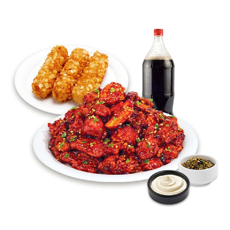 60계치킨 푸하핫순살and포테이토치즈스틱and콜라125l 홈플러스 택배배송