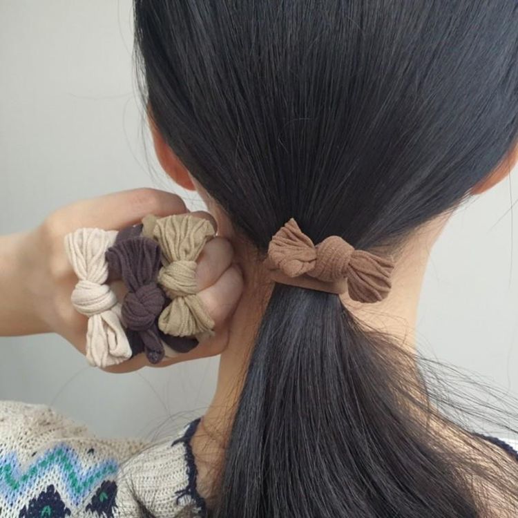 데일리 브라우니 리본머리끈 10p 리본머리끈 머리고무줄 리본헤어끈 리본헤어밴드 헤어링 홈플러스 택배배송