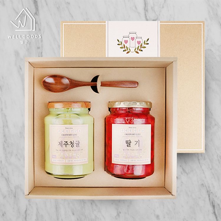 프리미엄 수제청 선물세트 5호청귤딸기각500g 홈플러스 택배배송