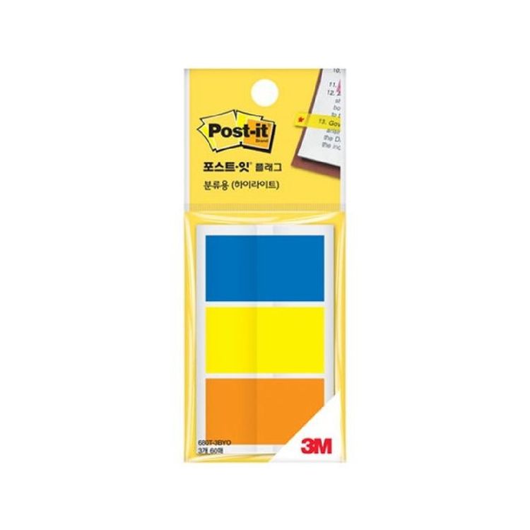 포스트잇 플래그 하이라이트680t3byo 서류정리 메모지 메모장 홈플러스 택배배송