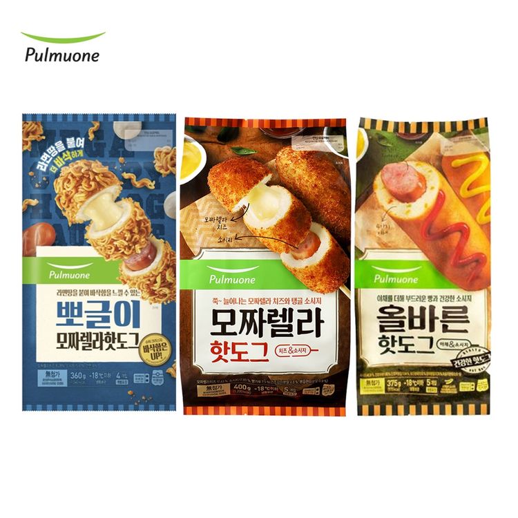 풀무원식품 뽀글이 치즈핫도그모짜렐라 치즈핫도그올바른핫도그 총 3봉 홈플러스 택배배송