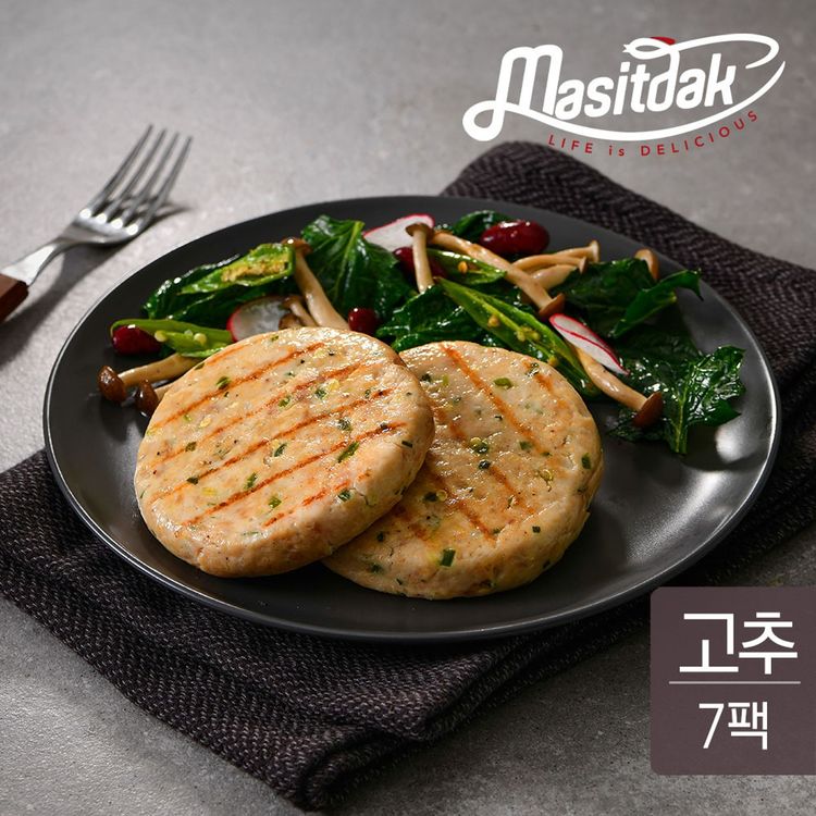 맛있닭 닭가슴살 스테이크 고추맛 700g100gx7팩 홈플러스 택배배송